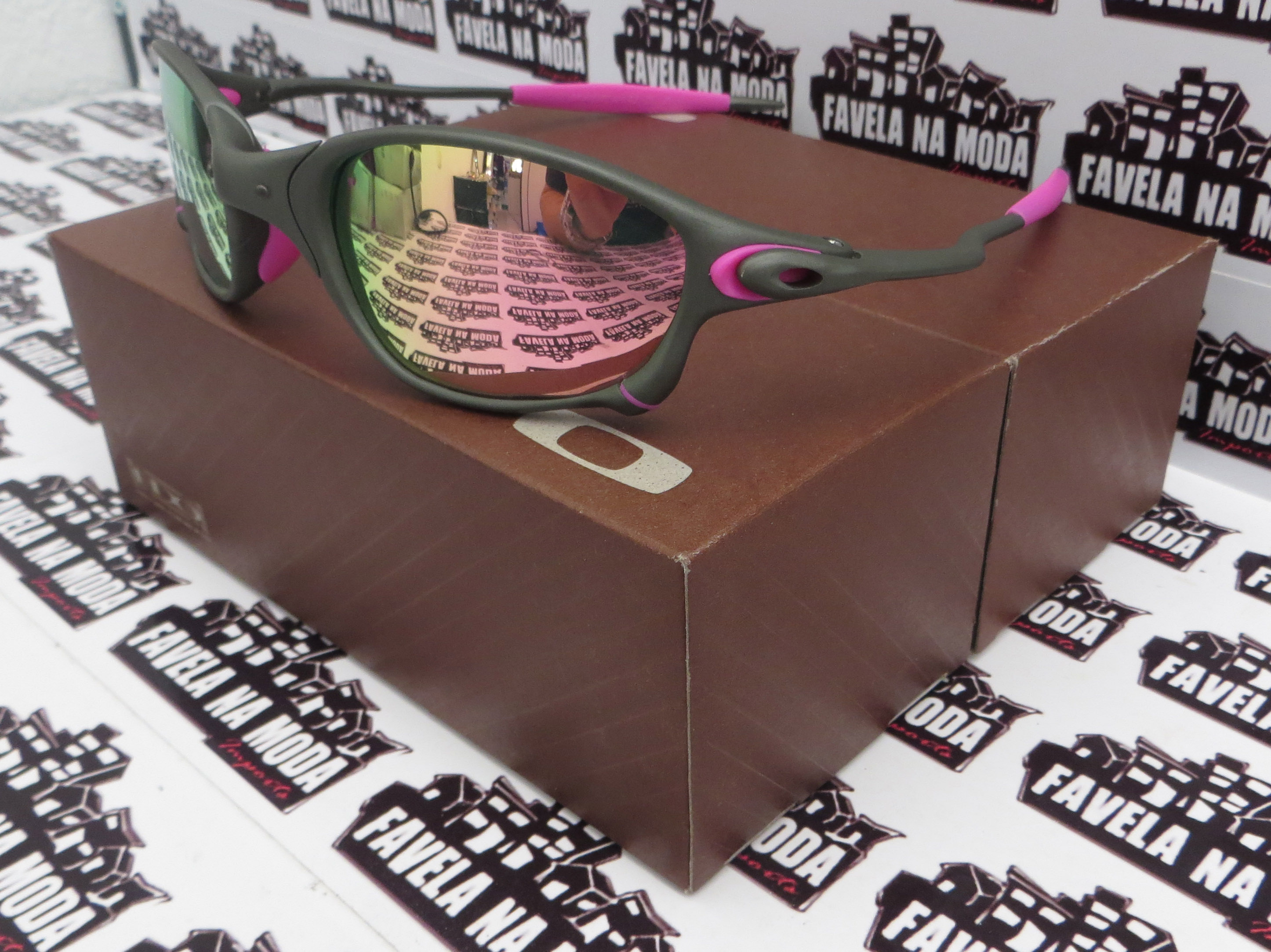 Óculos Oakley Double xx / X-Metal / Pink / Borrachas Rosa - Favela na ...