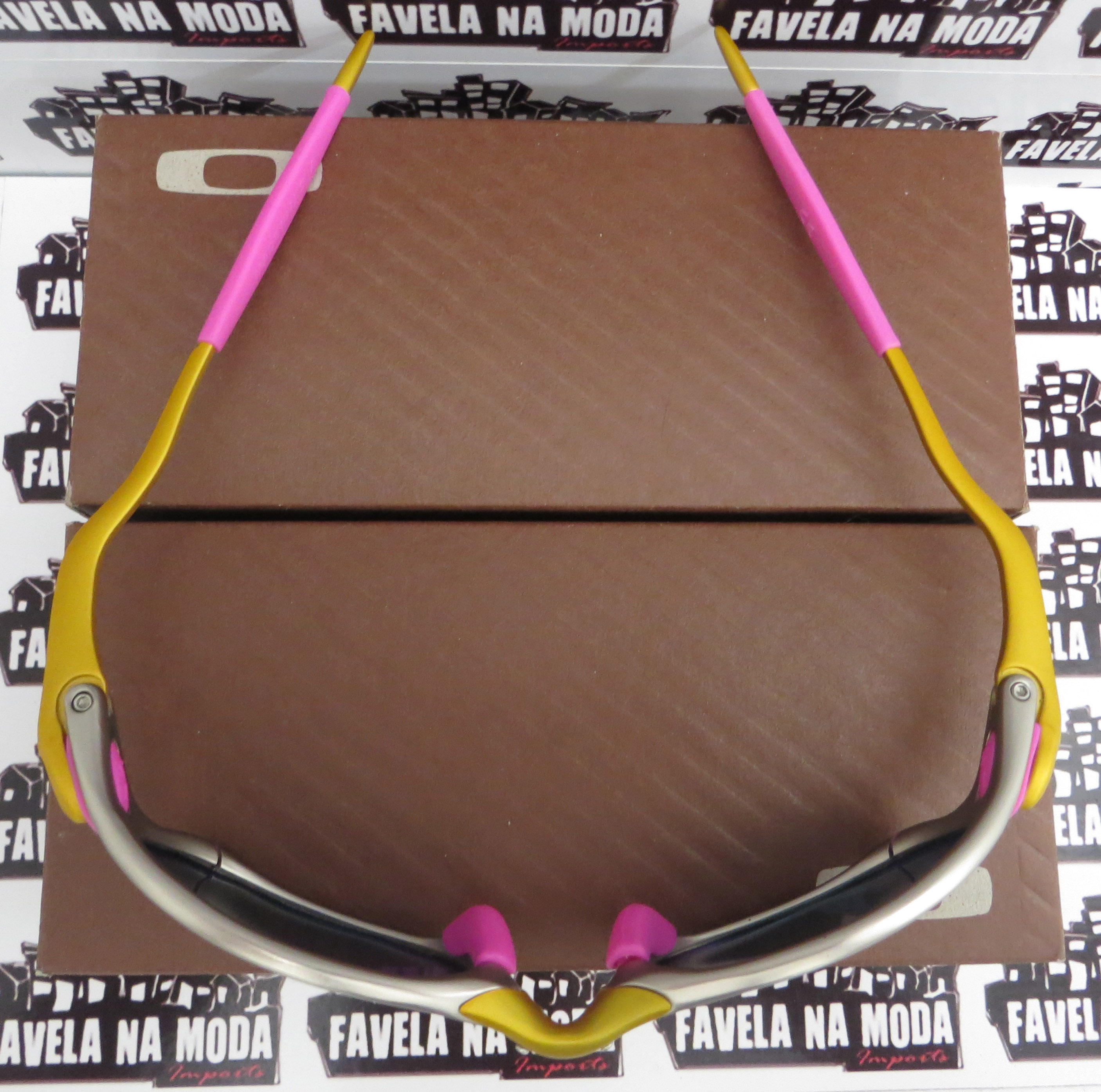 Óculos Oakley Double xx - 24k / Pink / Borrachas Rosa - Favela na Moda ...