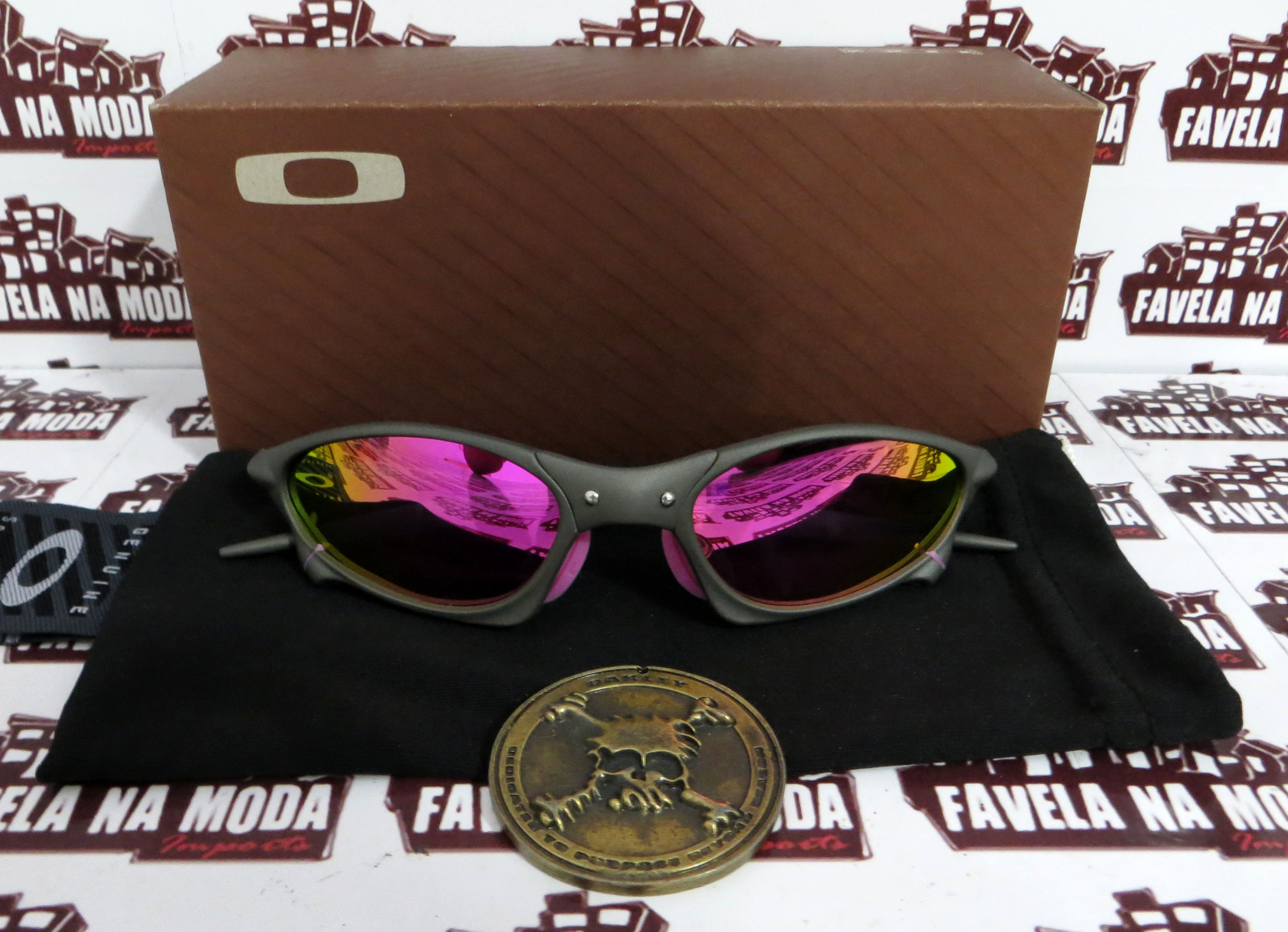 Óculos Oakley Penny - X-Metal / Pink / Borrachas Rosa - Favela na Moda ...