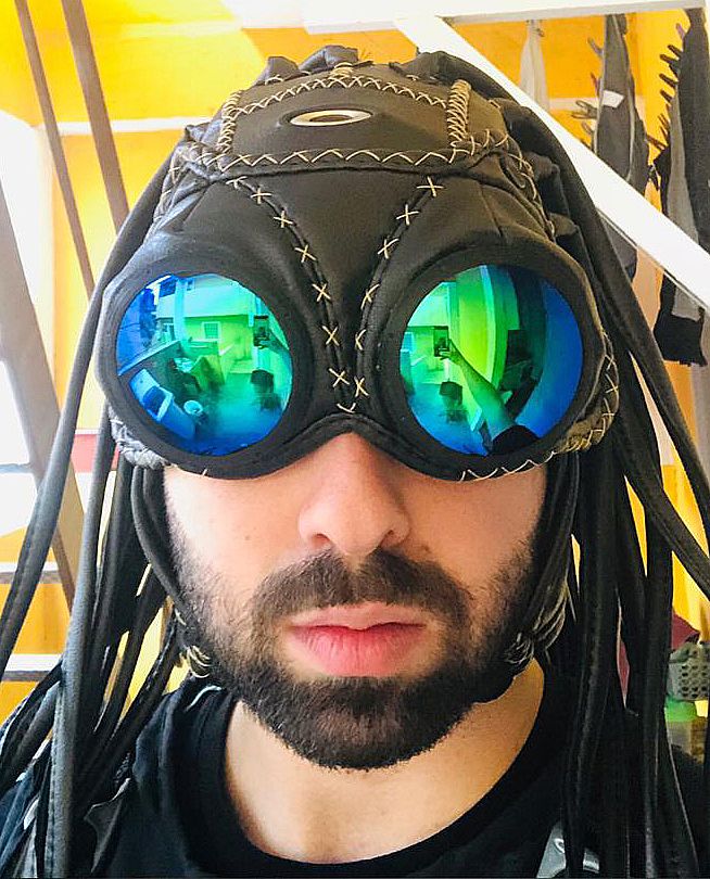 Touca da Medusa Oakley com Googles / Green Jade - Favela na Moda Imports