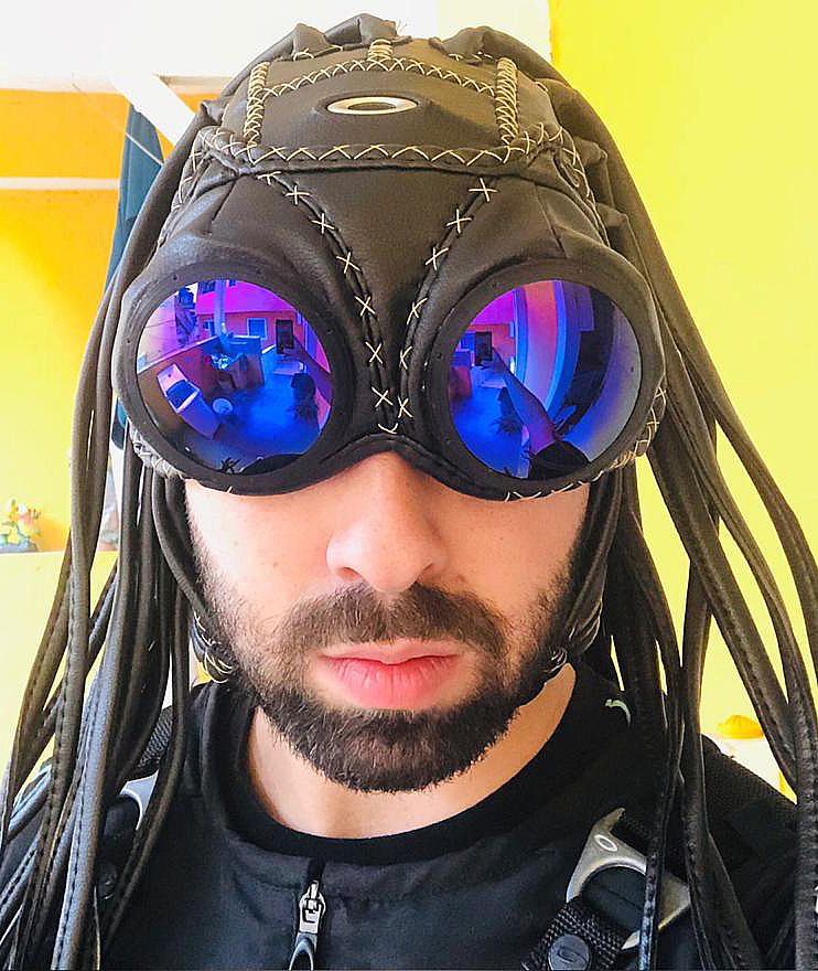 Touca da Medusa Oakley com Googles / Violet - Favela na Moda Imports